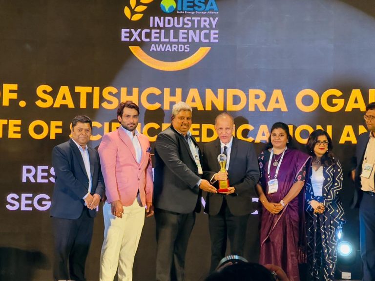 Professor Satishchandra Ogale, TCG CREST receives the ‘Researcher of ...